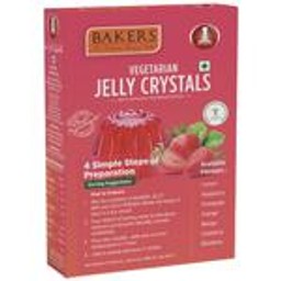 Buy BAKERS Vegetarian Jelly Crystals - Strawberry Flavour Online at ...