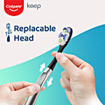 Buy Colgate Keep Deep Clean Toothbrush Kit - 1 Metal Handle With 2 ...