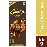Buy Galaxy Fusions Dark Chocolate Bar - Silky & Smooth, With 70% Cocoa ...