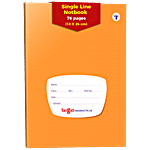 Buy Target Publications Notebook - Ruled, Single Line, Brown Cover With ...