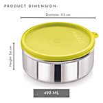 Buy Magnus Easy Lock Container No 3 Stainless Steel Container ...