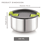 Buy Magnus Steam Lock Container No. 3 Stainless Steel Container ...