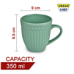 Buy Urban Chef Listra Ceramic Coffee Mug - Sea Green, Handcrafted ...