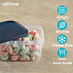 Buy All Time Plastic Polka Containers With Lid - Blue, Multipurpose ...