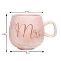 Buy DP Mrs Printed Ceramic Coffee Mug - For Tea, Milk & Coffee, Pink ...