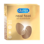 Buy Durex Real Feel Condoms for Men - 3 Count| For Real Skin on Skin Feeling| Latex Free ...