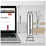 Buy Flair Plastics Pro Steel Wave - Stainless Steel Bottle, Lightweight ...