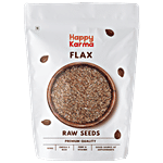 Buy Happy Karma Raw Flax Seeds - Rich In Omega 3, Fibre & Vitamin ...