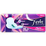 Buy Fem Ultra Care Sanitary Pads - XL+, With Wings, Cottony Cover, 2X ...