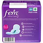 Buy Fem Ultra Care Sanitary Pads - XL, With Wings, Cottony Cover, 2X ...