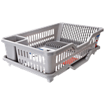 Buy Nayasa Dimple Regular Kitchen Tray Utensil Drying Rack, Plate Rack ...