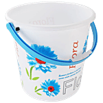Buy Nayasa Boon Plastic Dlx Bucket With Handle No. 20 - Blue Online at ...