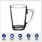Buy Yera Glass Tea/Coffee Mug Set - Plain, Lightweight Online at Best ...