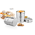 Buy Segovia Stainless Steel Canister/Container - See Through Lid ...