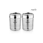 Buy Segovia Stainless Steel Canister/Container - See Through Lid, Air ...