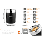 Buy Segovia Stainless Steel Canister/Container - See Through Lid ...
