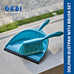 Buy Gebi Dolphin Dust Pan - With Brush, Blue, High Quality Online at ...
