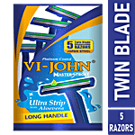 Buy VI-JOHN Master Stroke Twin Blade Disposable Razors - Ultra Strip ...