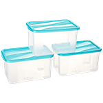 Buy YouBee Plastic Fridge Multi-Storage Container Box - With Lid, BPA ...