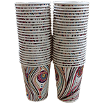 Buy Paricott Paper Cup - Mix Design, Assorted Colour, Eco-friendly ...