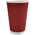 Buy Paricott Paper Cup - Rippled, Maroon, Eco-friendly, Biodegradable ...