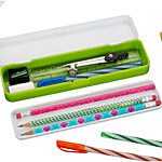 Buy Hazel Active Plastic Pencil Box - Durable, Lightweight, Green ...