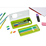 Buy Hazel Creative Plastic Pencil Box - Durable, Lightweight, Green ...