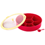 Buy Ritu Masala Box With Transparent Lid - Plastic, 7 Compartments ...