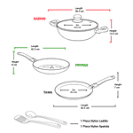 Buy Milton ProCook Cookware Set - Pro Cook, Kitchen Jewel, Maroon ...