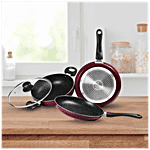Buy Milton ProCook Cookware Set - Pro Cook, Kitchen Jewel, Maroon ...