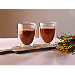 Buy Sanjeev Kapoor Double Wall Borosilicate Glass - Muscat, Transparent ...