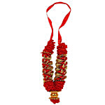 Buy CS Flower Garland/Phool Mala - For Pooja/Weddings/Ceremonies, Red ...