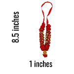 Buy CS Flower Garland/Phool Mala - For Pooja/Weddings/Ceremonies, Red ...