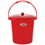 Buy Nakoda Waste Dust Bin 15 / Storage Bucket With Lid & Handle ...