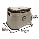 Buy Nakoda Stool Medium Cream - Nexon Square Designer Patla Online at ...