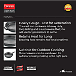Buy Prestige Cast Iron Scratch Resistant Gas & Induction Compatible Fry ...