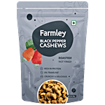 Buy Farmley Black Pepper Roasted Cashews Kaju Snacks - Rich in Protein ...
