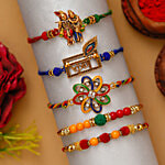 Buy eCraftIndia Colourful Designer Rakhis Online at Best Price of Rs ...