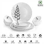Buy Cello Dazzle Collection Opalware Winter Pine Dinner Set Online at Best Price of Rs 999 ...