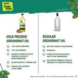Buy Tata Simply Better Pure & Unrefined Cold Pressed Groundnut Oil ...