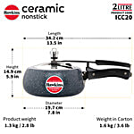 Buy Hawkins Ceramic Non-Stick Pressure Cooker - Inner Lid Cooker ...