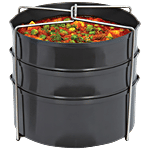 Buy Hawkins Three-Dish Hard Anodised Set - Cooker Separator, Black ...