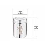 Buy Kitchen Essentials Stainless Steel Deep Dabba - No.12, Laser ...
