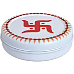 Buy mbc Pooja Box - Swastik Design Print, Multipurpose, Steel Box ...