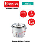 Buy Prestige Electric Rice Cooker PRWO With 2 Aluminium Cooking Pans ...