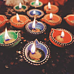 Buy House of Festivals Handmade Traditional OM Embedded Mitti Ka Diya ...