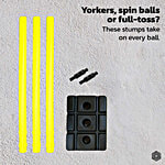 Buy Boldfit Cricket Stumps With Stand & Bails, Plastic Wickets ...