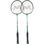 Buy Elan Superm99 Badminton Racket Set - High Tempered Steel, Assorted ...