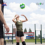 Buy Elan SPO Volleyball - White & Green, 7+ Years, L 21.5 X B 12 X B 12 Cm, Suitable For All ...