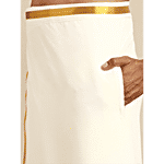 Buy Ramraj Men's Dhoti Adjustable - Cotton, Size-Medium, Cream Colour ...